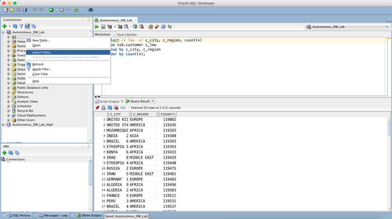 Utilizando o Oracle Autonomous Data Warehouse | Oracle Brasil