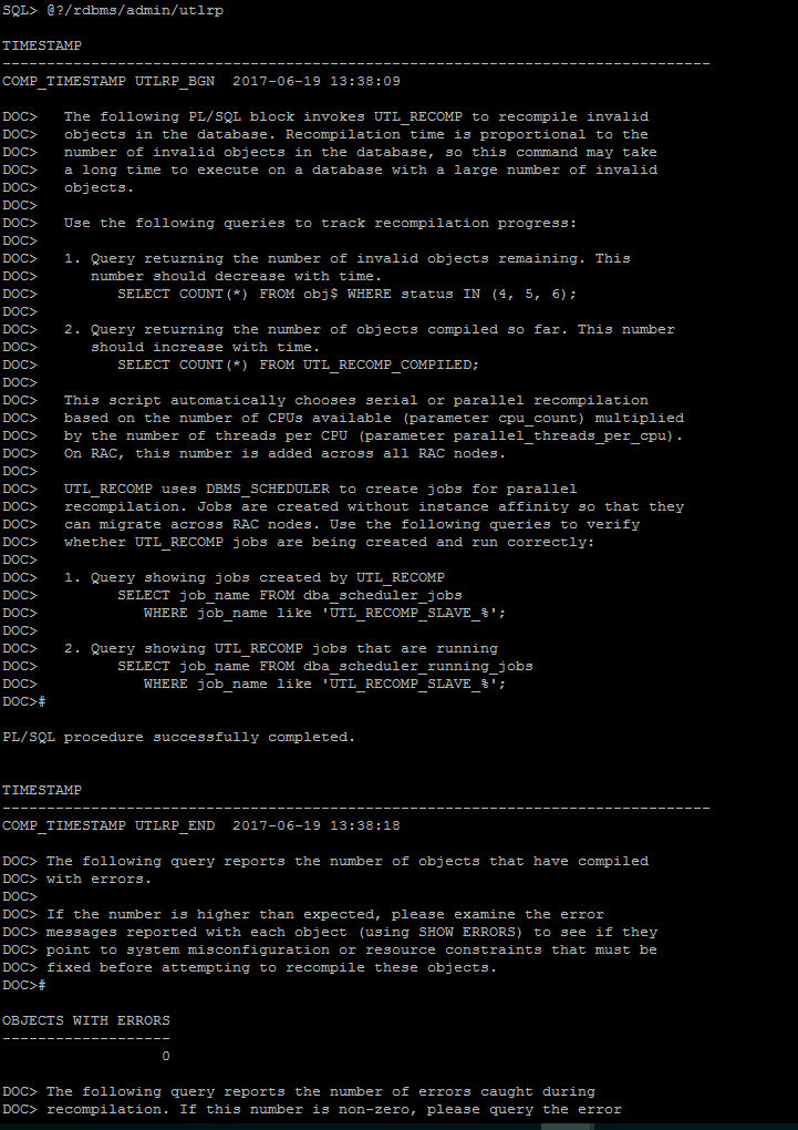 Aplicando O Oracle Database Bundle Patch Bp E O Oracle Javavm Database Psu No Banco De Dados
