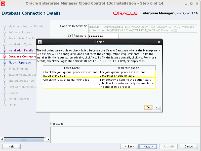 Oracle Enterprise Manager Cloud Control 13 2 Upgrade Oracle Brasil