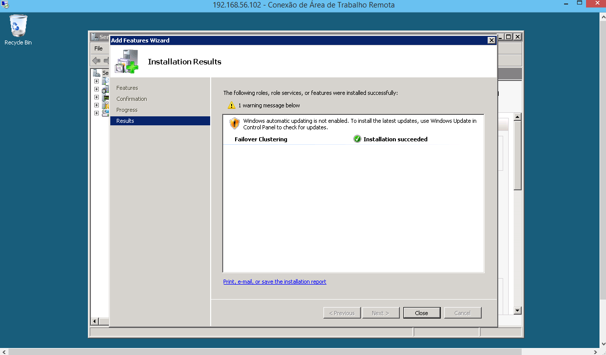 Oracle Database em High Availability usando Microsoft Windows Clusters Server (MSCS) e Oracle ...