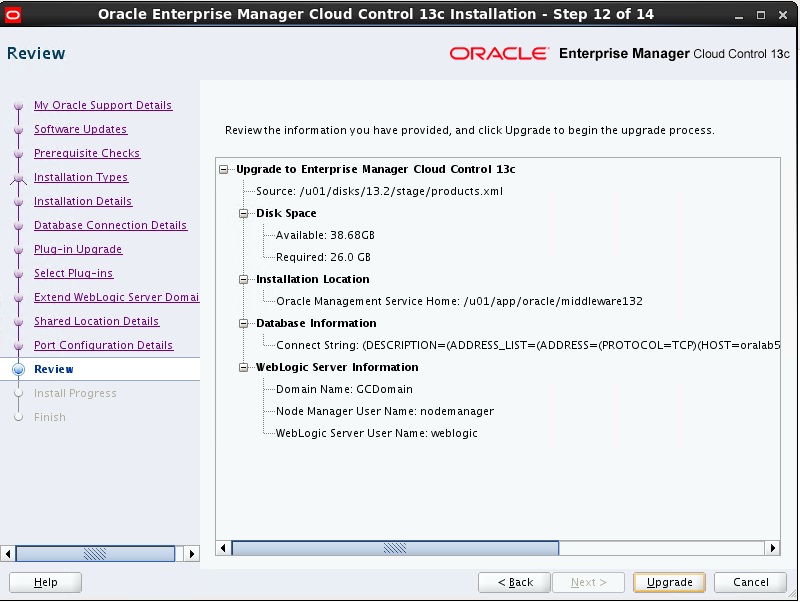 Oracle Enterprise Manager Cloud Control 13.2 Upgrade | Oracle Brasil