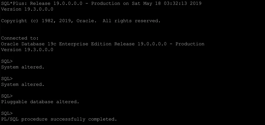 Oracle Database 19c com Docker