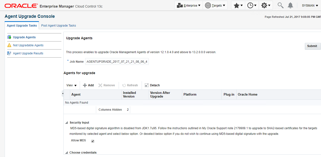 Oracle Enterprise Manager Cloud Control 13.2 Upgrade | Oracle Brasil