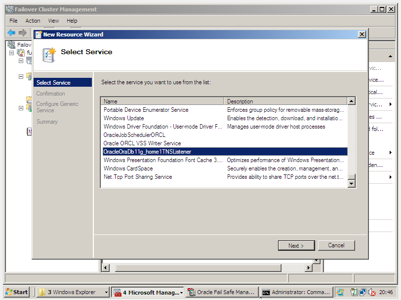 Oracle Database em High Availability usando Microsoft Windows Clusters Server (MSCS) e Oracle ...