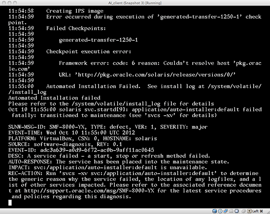 How To Get Started Customizing and Configuring Systems Using Automated Installer in Oracle ...