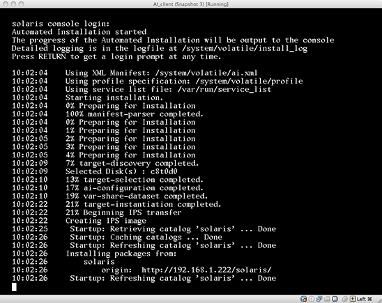 How To Get Started Customizing and Configuring Systems Using Automated Installer in Oracle ...