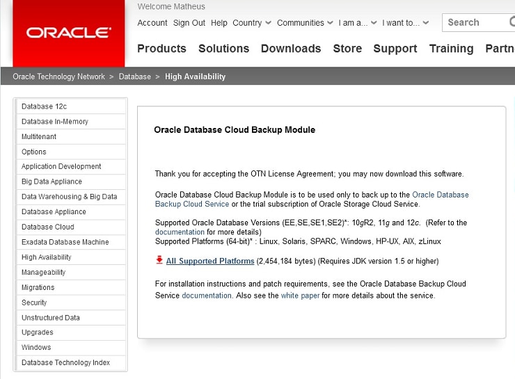 Oracle Database Backup Service Oracle Brasil 5604