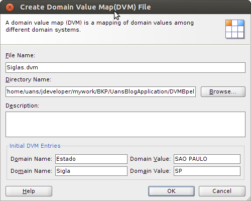 Criando um Domain Value Maps (DVM) no BPEL | Oracle Brasil
