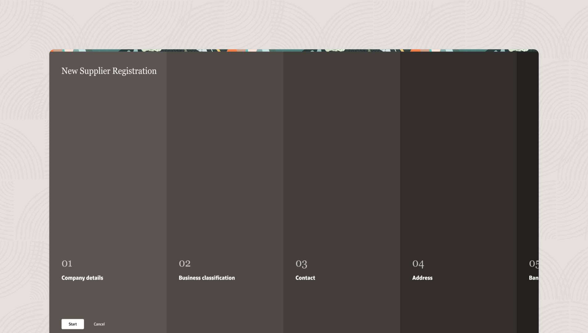 Guided process page template