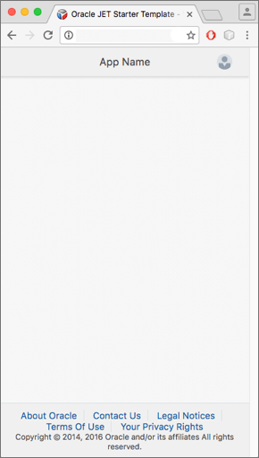Examples Basic Starter - Oracle JET