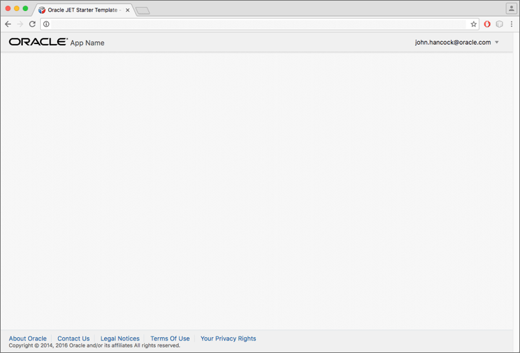 Examples Basic Starter - Oracle JET