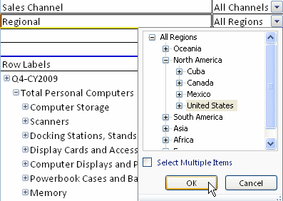 Using Microsoft Excel With Oracle 11g Cubes