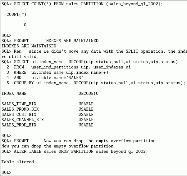 Using High-Speed Data Loading and Rolling Window Operations with Partitioning
