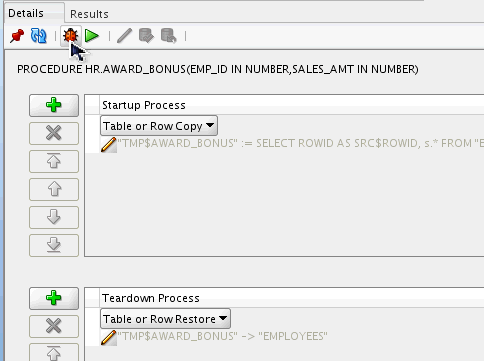 Testing and Debugging Procedures using SQL Developer