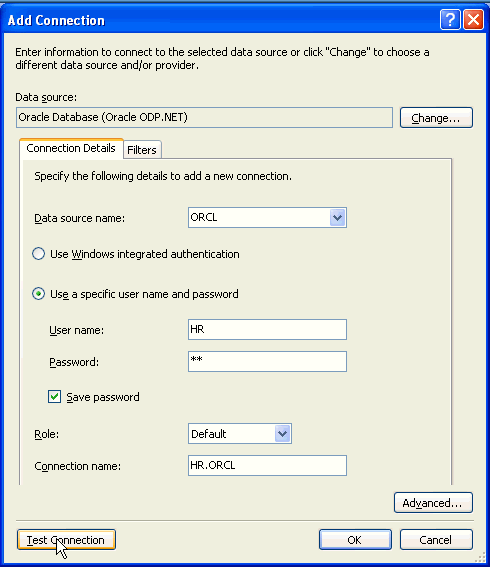 Building .NET Applications Using Oracle Developer Tools for Visual Studio