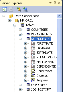 Building .NET Applications Using Oracle Developer Tools for Visual Studio