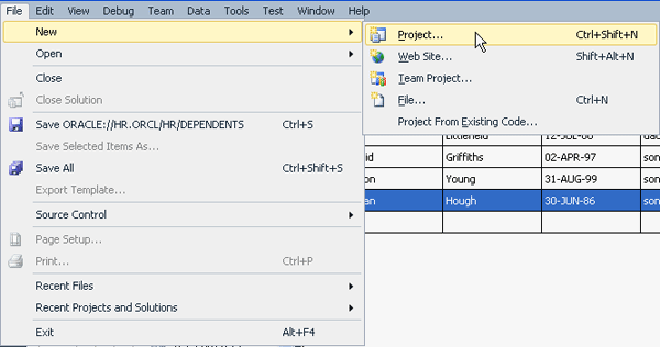 Building .NET Applications Using Oracle Developer Tools for Visual Studio