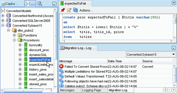 Migrating a Sybase Database to Oracle Database 11g