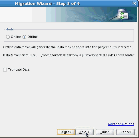 Microsoft AccessデータベースからOracle Database 11gへの移行
