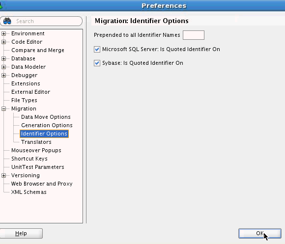 Microsoft AccessデータベースからOracle Database 11gへの移行