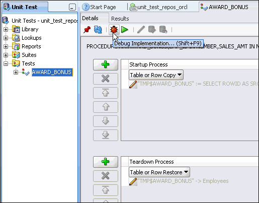 Oracle SQL Developer 3.0でのPL/SQLユニット・テストの実行