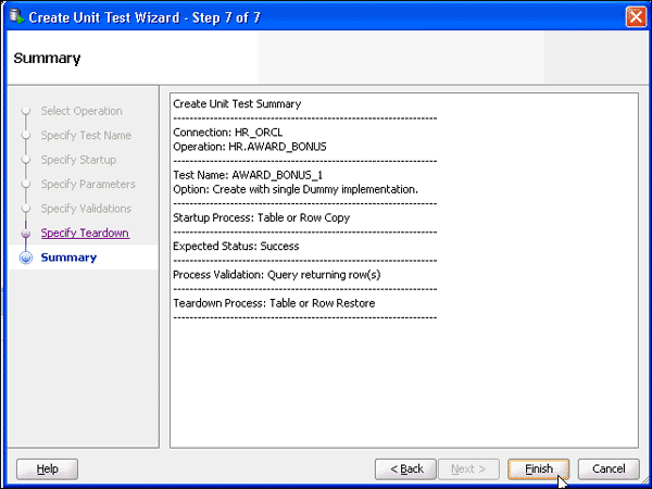 Oracle SQL Developer 3.0でのPL/SQLユニット・テストの実行