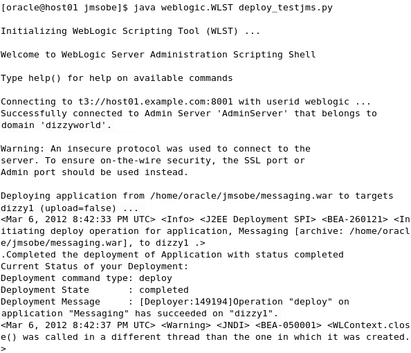 Oracle WebLogic Server 12c: Configuring JMS Servers and Destinations