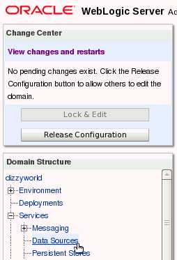 Oracle WebLogic Server 12c：JDBCデータソースの構成