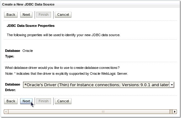 Oracle WebLogic Server 12c：JDBCデータソースの構成