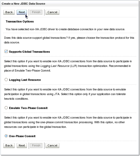Oracle WebLogic Server 12c：JDBCデータソースの構成