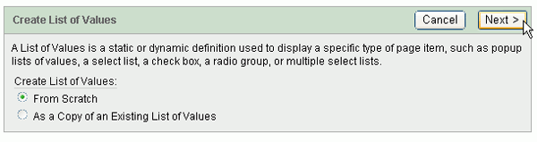 使用 Oracle Application Express 创建和运行应用程序