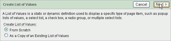使用 Oracle Application Express 创建和运行应用程序