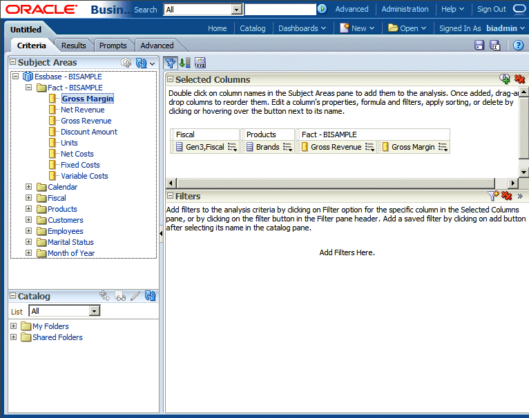 Integrating Oracle Essbase 11.1.2.1 with Oracle Business Intelligence ...