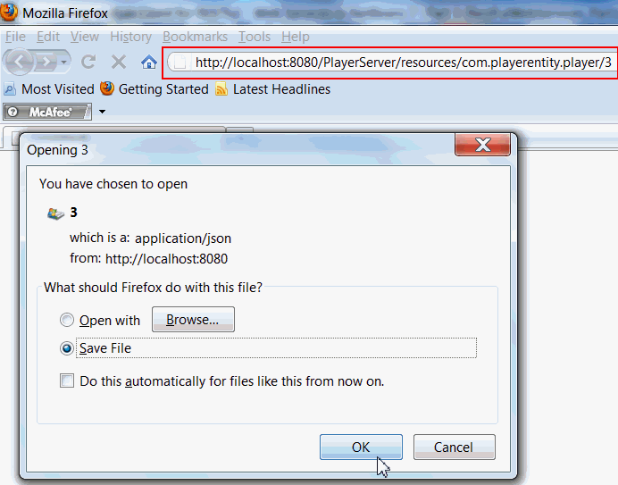 Developing an Ajax Client for RESTful Web Services in NetBeans 7 : Part 3
