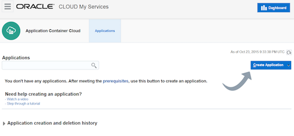 Oracle Application Container Cloud Service Trial - Overview