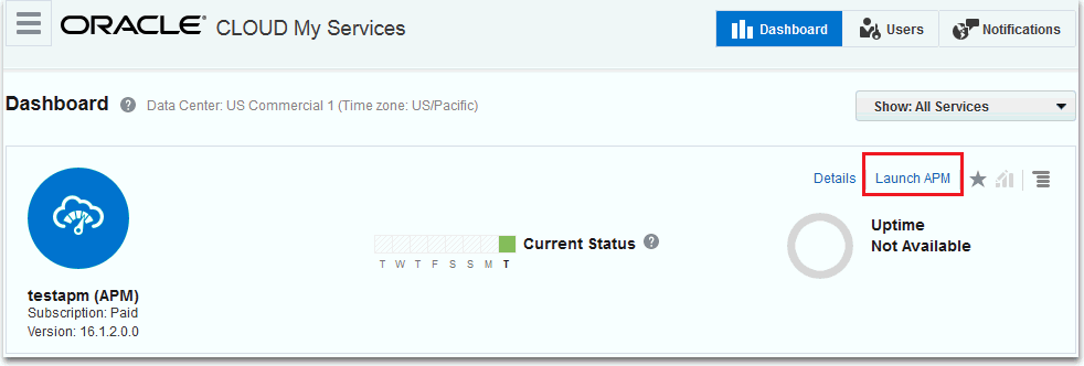 Oracle Application Performance Monitoring Cloud Service Subscription - Overview