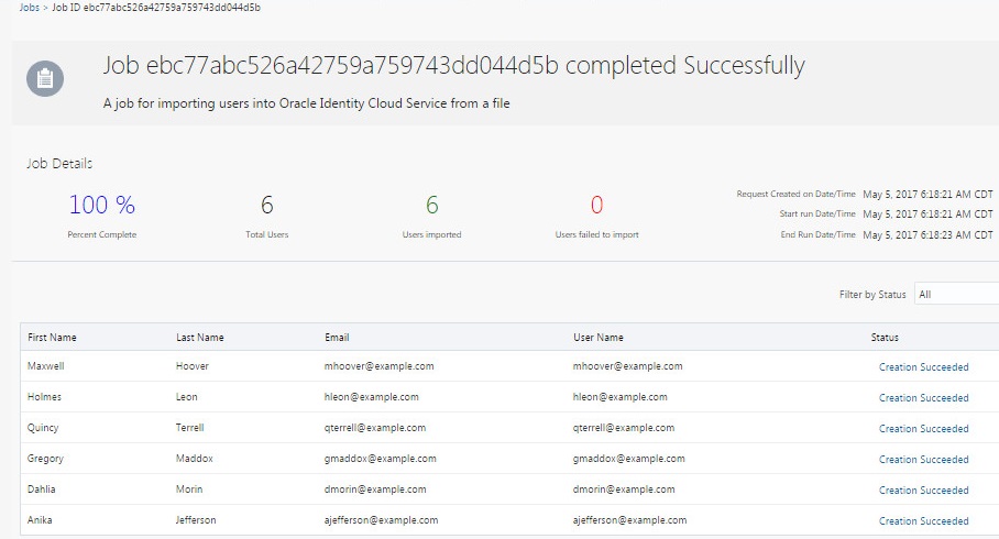 Getting started with Oracle Identity Cloud Service - Onboarding users and groups