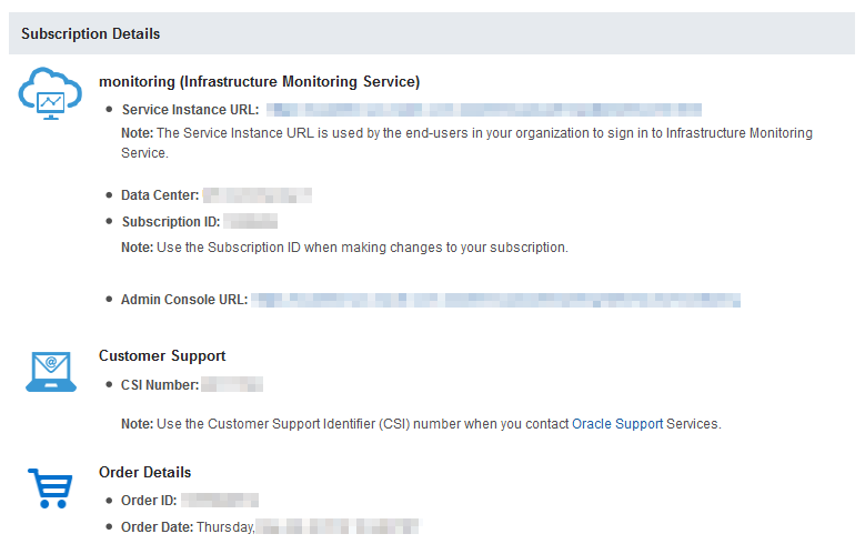 Oracle Infrastructure Monitoring Cloud Service - Setup Overview