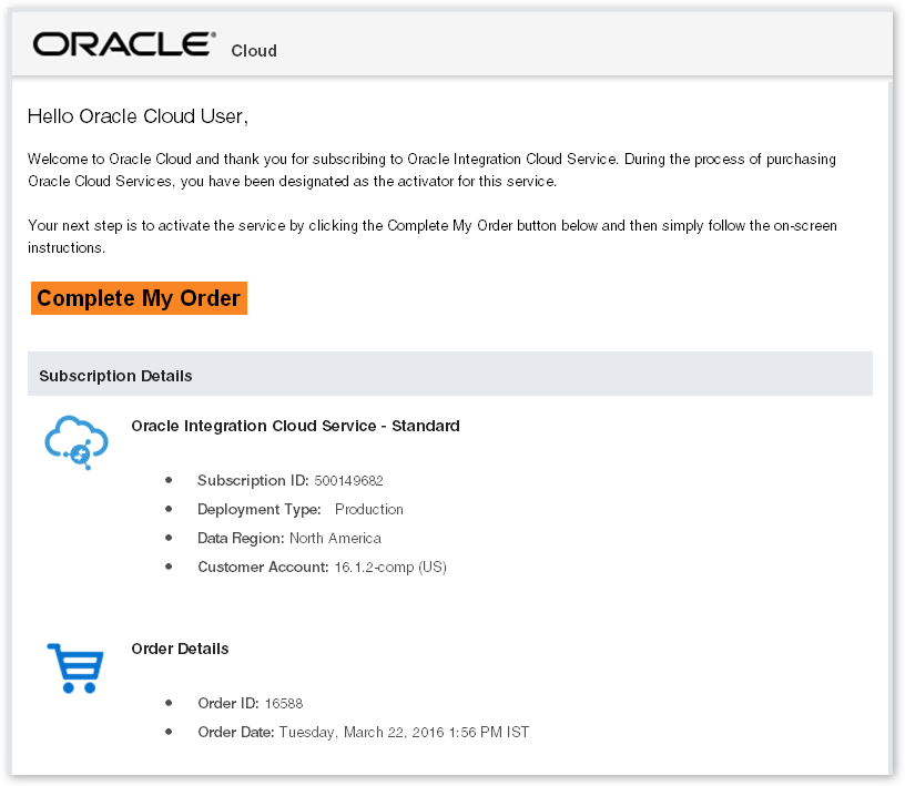 Getting Started With Oracle Cloud Nonmetered Services