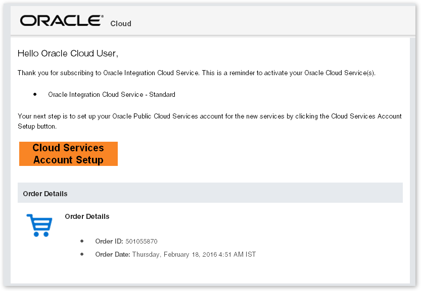 Getting Started With Oracle Cloud Nonmetered Services