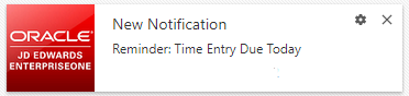 Creating and Subscribing to a Simple Notification with JD Edwards ...