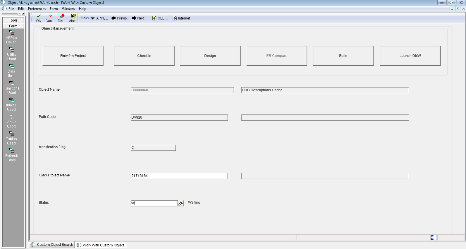 Customization Workbench