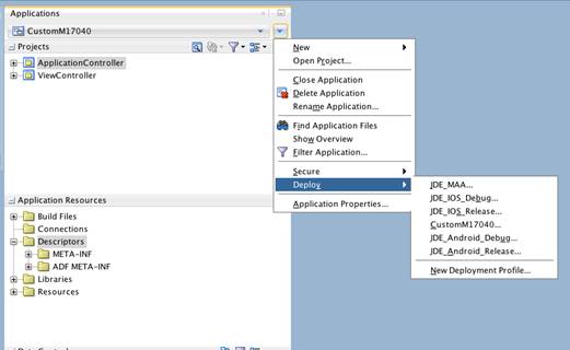Customizing a JD Edwards EnterpriseOne Mobile Application Archive