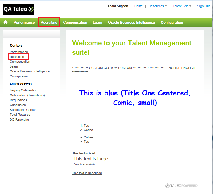 Getting Started with Oracle BI Publisher in Taleo Enterprise Recruiting