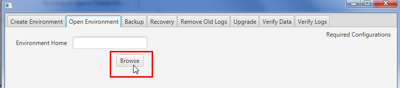 Performing Verification and Backup of a Transactional Environment in Berkeley DB