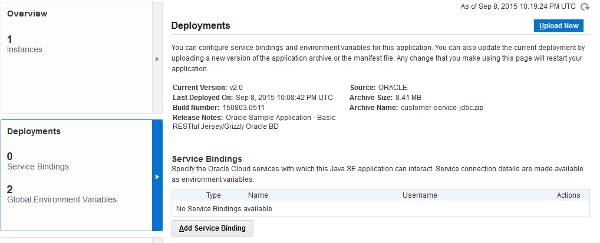 Creating A Grizzlyjersey Rest Service Using Oracle Database Cloud Service And The Application