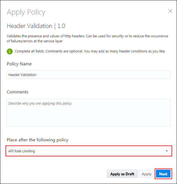 Oracle API Platform Cloud Service: Configuring Rate-Limiting, Header Validation, and Resource ...