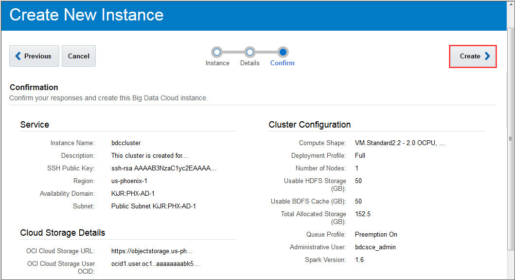 Getting Started with Oracle Big Data on Oracle Cloud Infrastructure