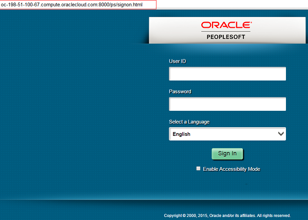 Deploying PeopleSoft Applications on Oracle Compute Cloud Service Instances