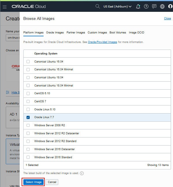 Create A Custom Linux Image For Peoplesoft Cloud Manager